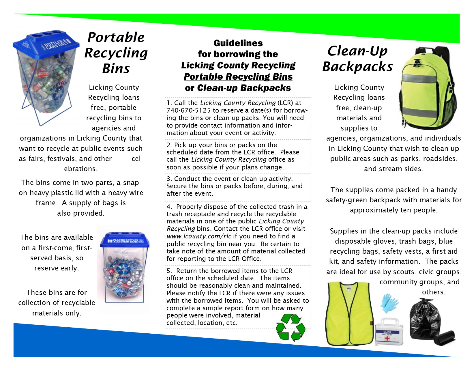 Licking County - Borrow A Bin or Clean Up Pack
